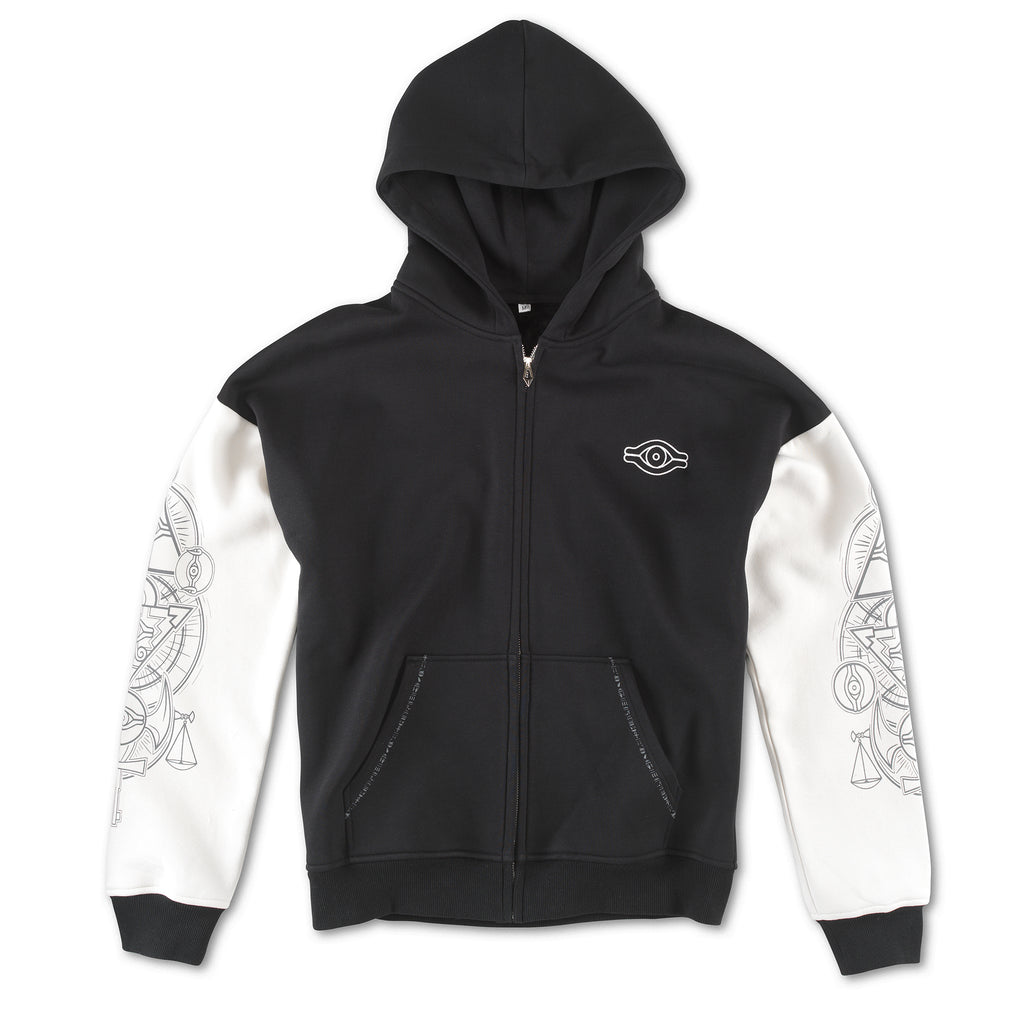 Diviner Dragons Embroidered Zipper Hoodie – Mana Moon