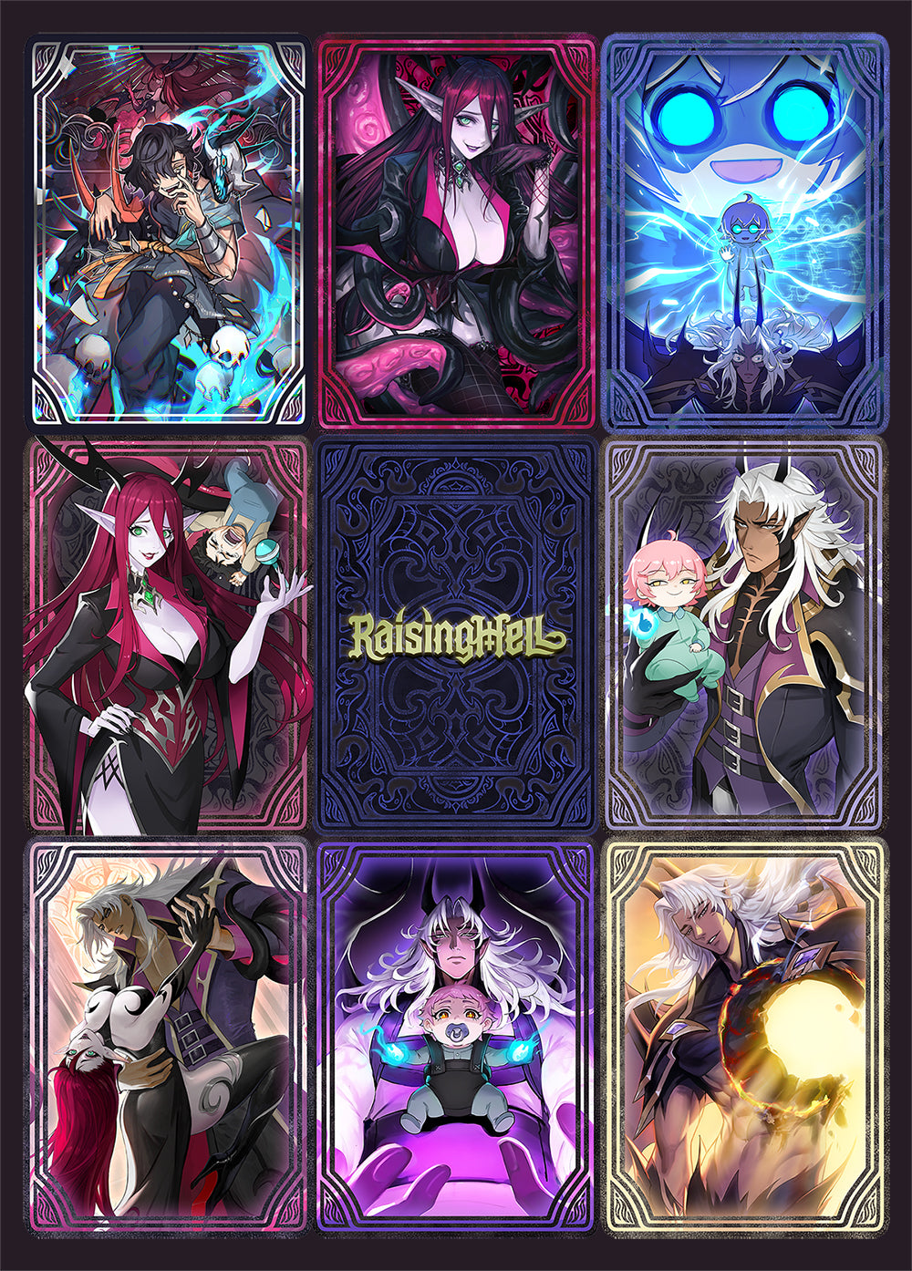FREE- LIMITED Holographic RH Card Set (set of 10) – Mana Moon