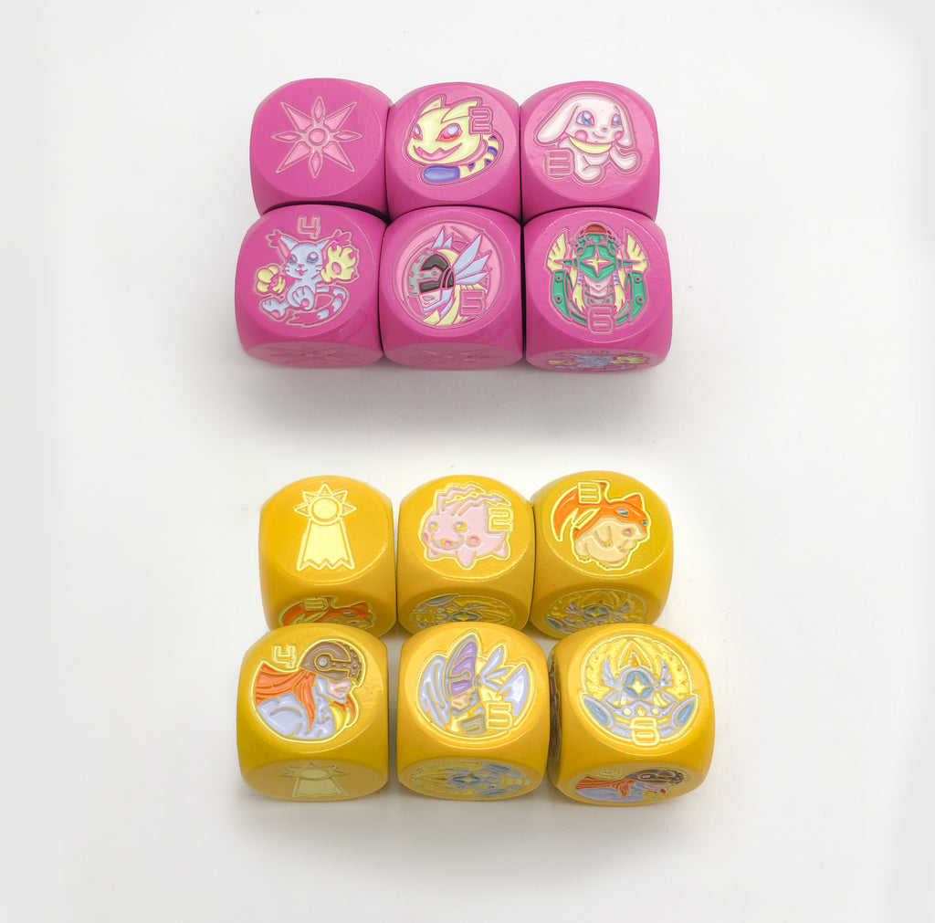 Set of 2 Limited Metal Light&Hope Dice – Mana Moon